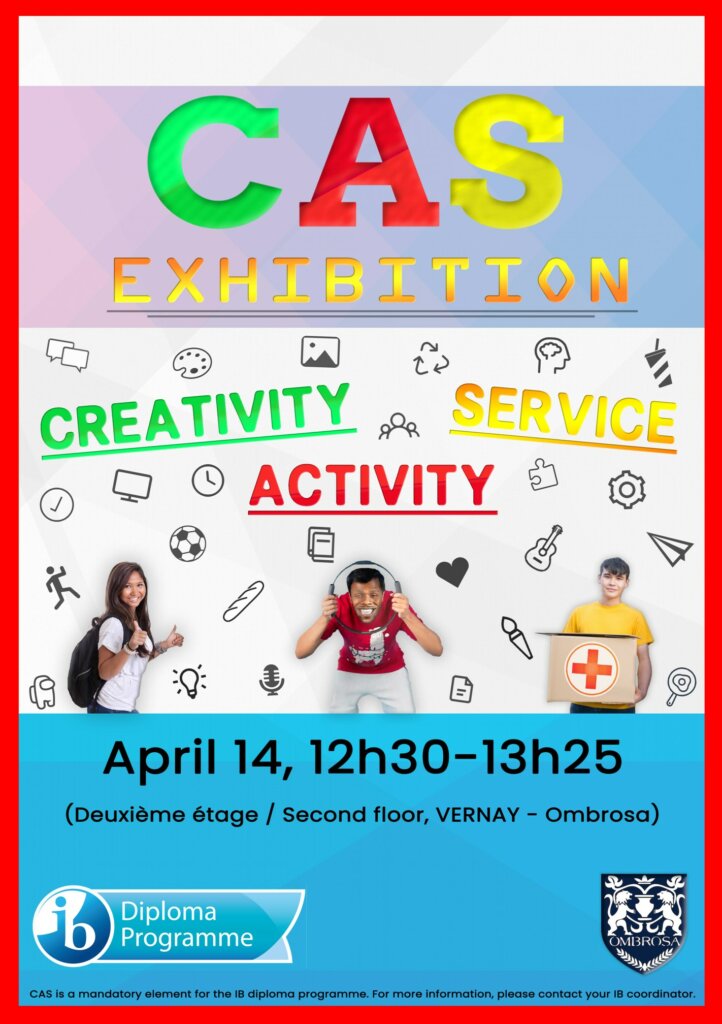 CAS exhibition of the IB students (Creativity, Action, Service) - Ombrosa