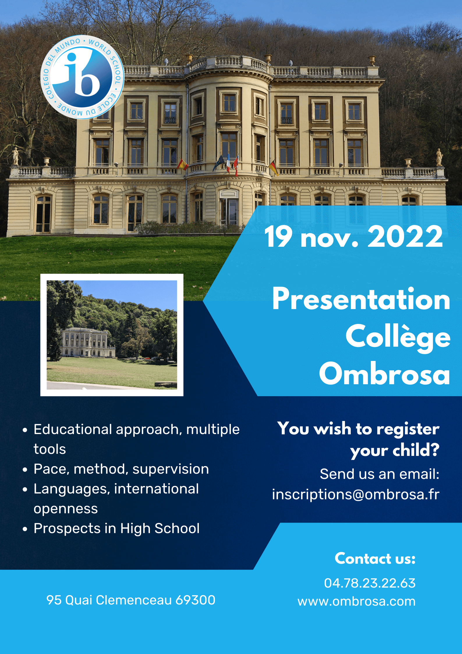 Presentation of Ombrosa Collège - Lower Secondary School - 19.11.22 ...