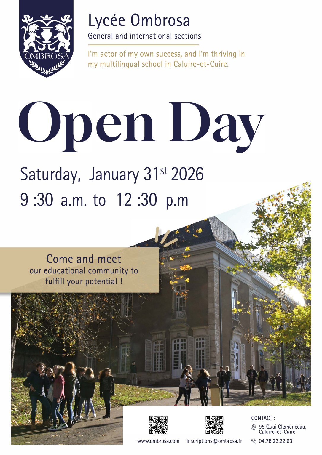 Open Days Collège Savoie - Ombrosa