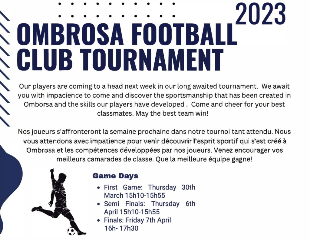 Football for girls and boys in the Lycée - Ombrosa
