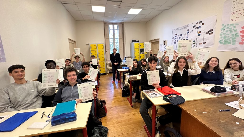 Graduation of Cambridge Assessment to students of Terminale Générale - Ombrosa